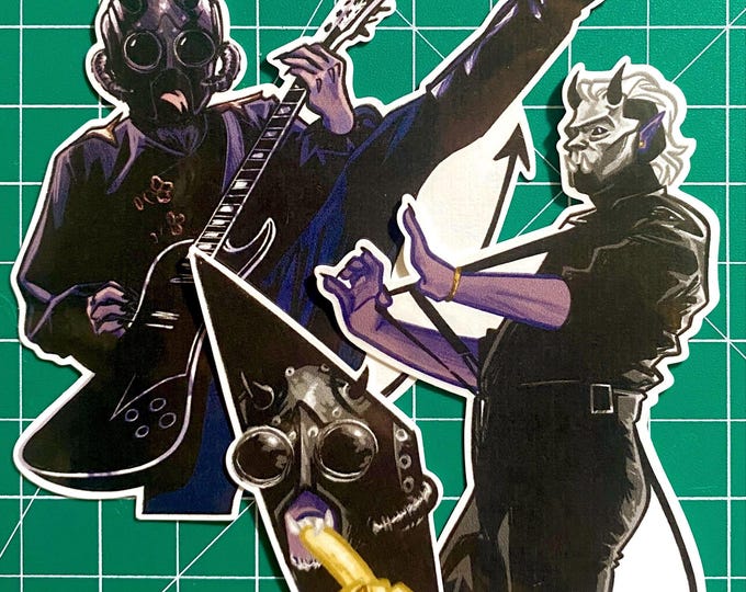 Aether Nameless Ghoul Ghost Band Stickers - Etsy