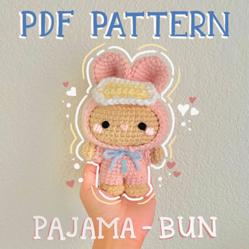 Pajama-bun Crochet Pattern PDF Pattern - Etsy