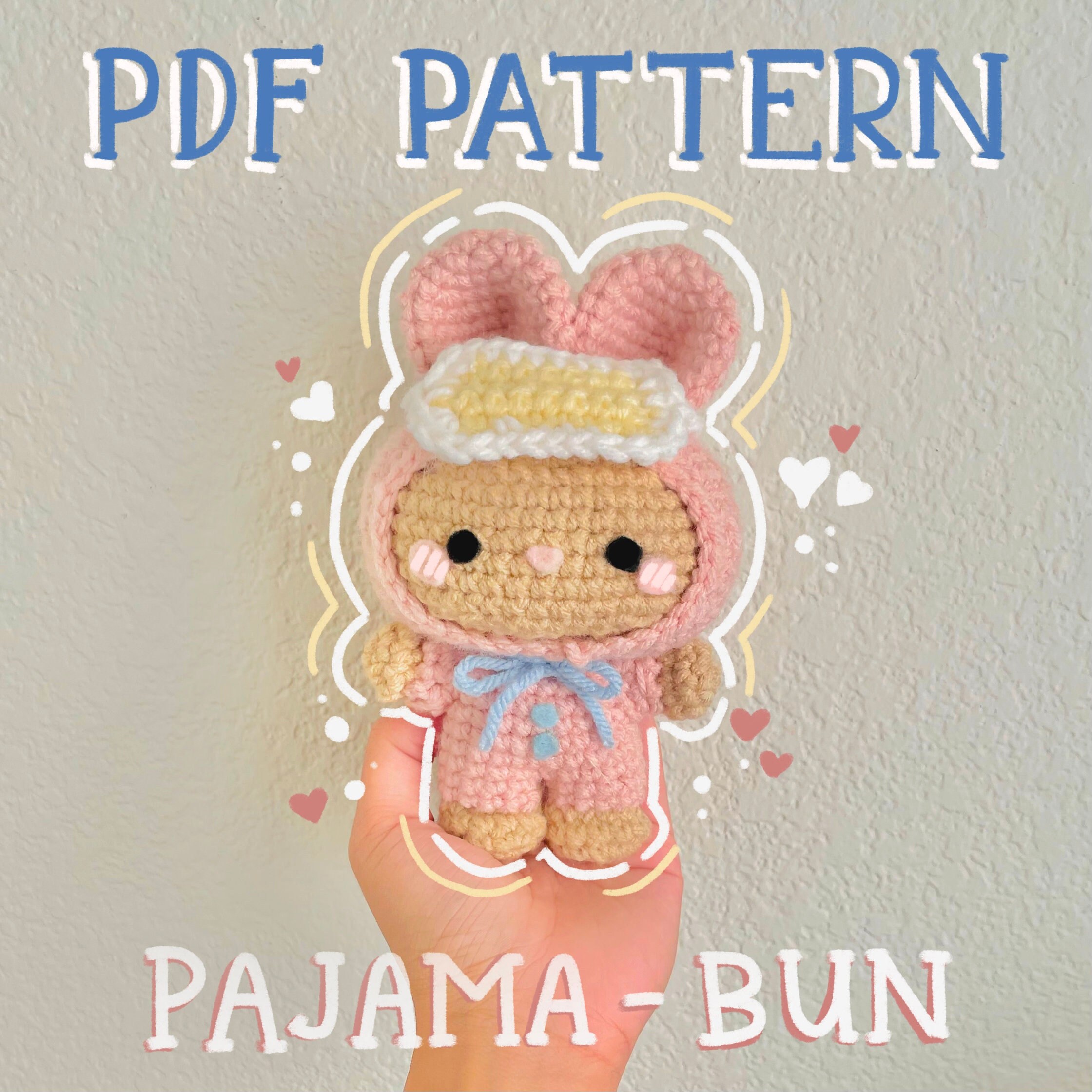 Pajama-bun Crochet Pattern PDF Pattern - Etsy