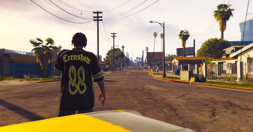 GTA V Clothing Yellow and Black Custom NFL Jersey Fivem Ready Grand ...