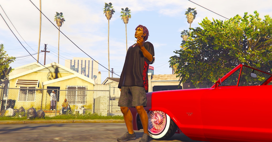 GTA V Clothing Red and Black Custom Jersey Fivem Ready Male & Female ...