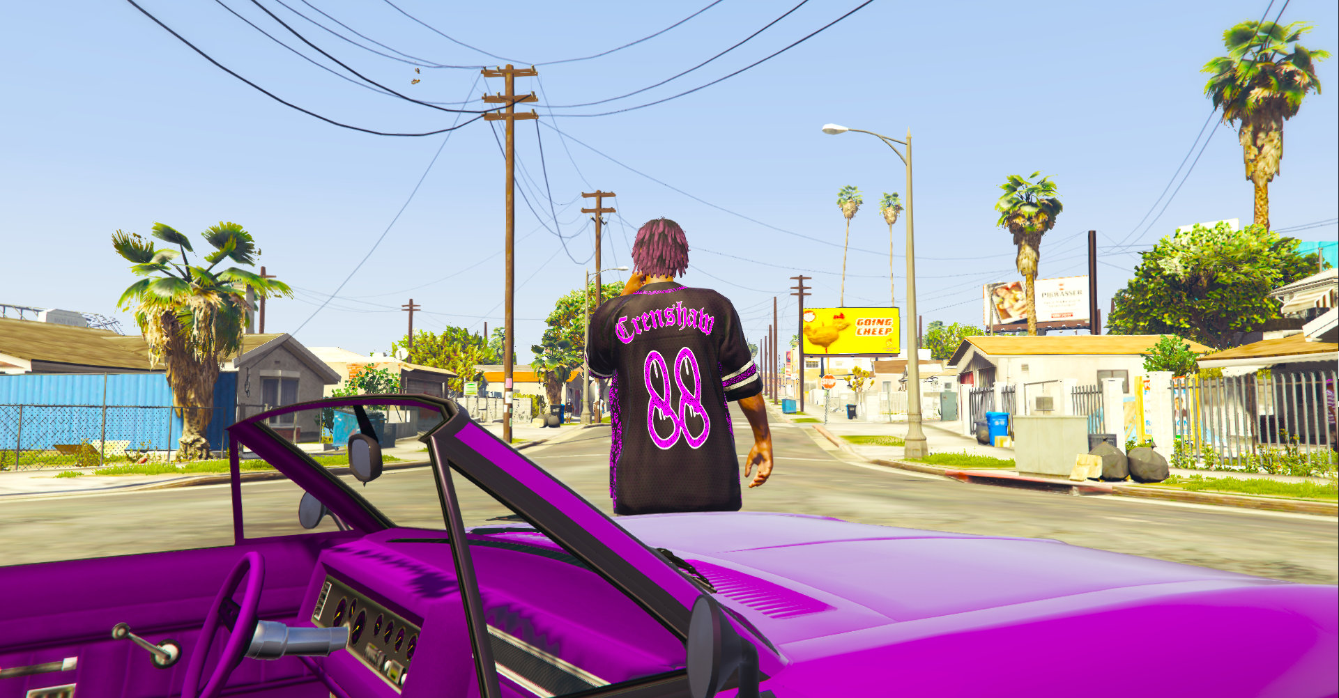 GTA V Clothing Purple and Black Custom Jersey Fivem Ready Male & Female ...