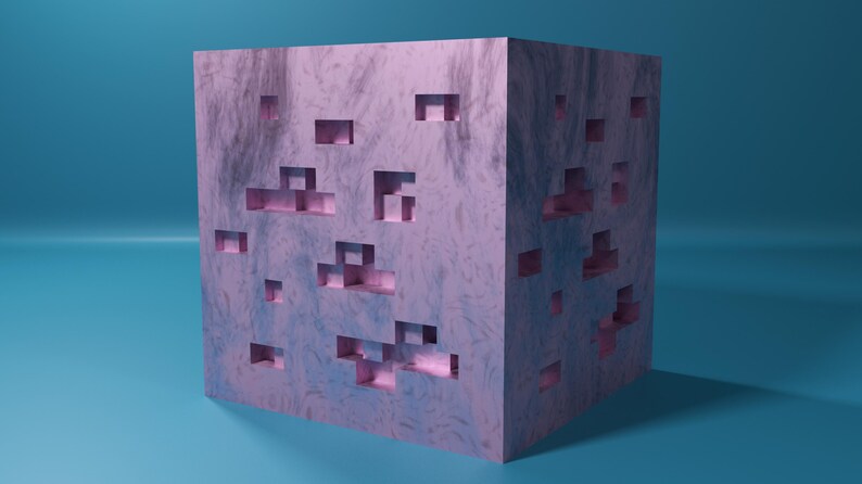 Minecraft Diamond Ore Block - Etsy