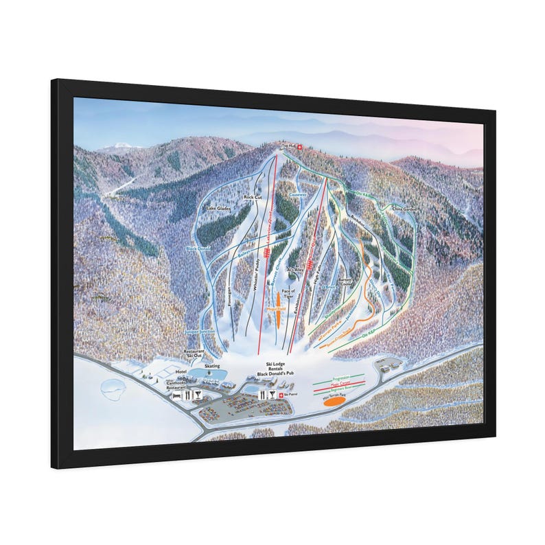 Calabogie Peaks Ontario Trail Map Framed Poster - Etsy