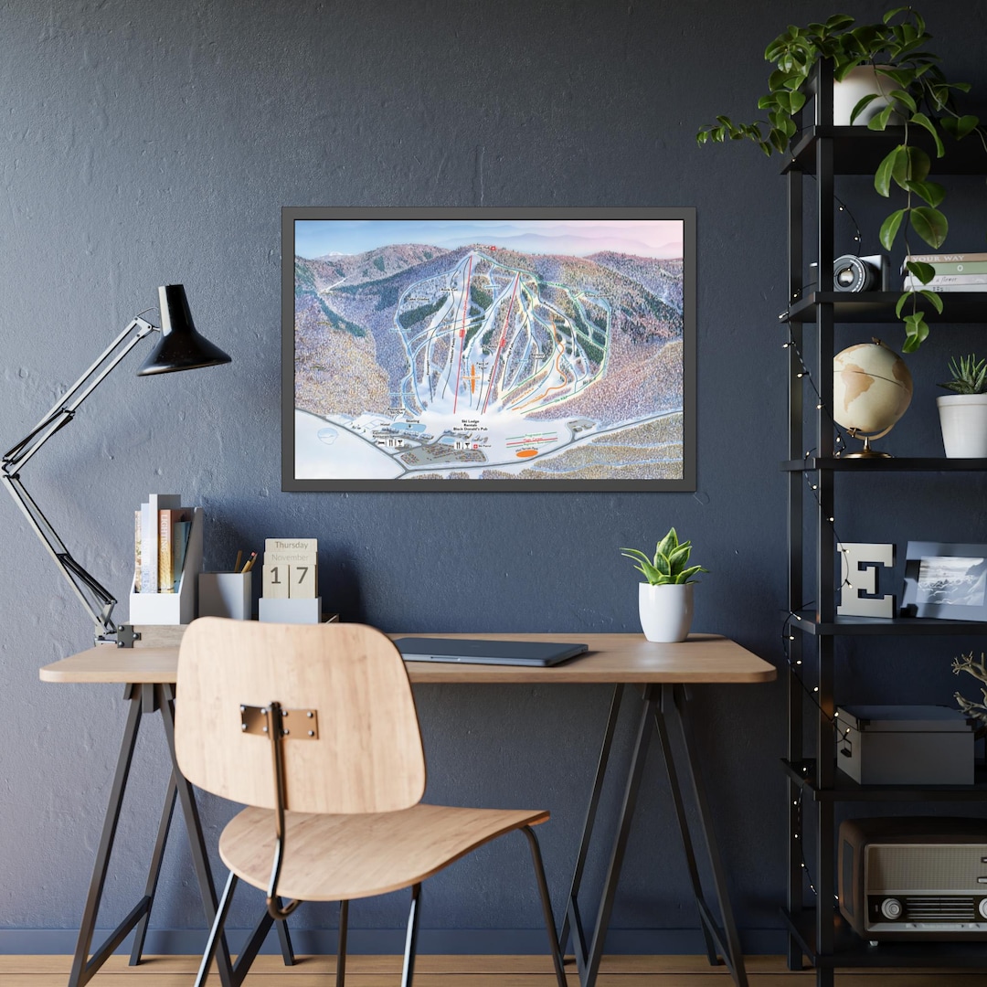 Calabogie Peaks Ontario Trail Map Framed Poster - Etsy