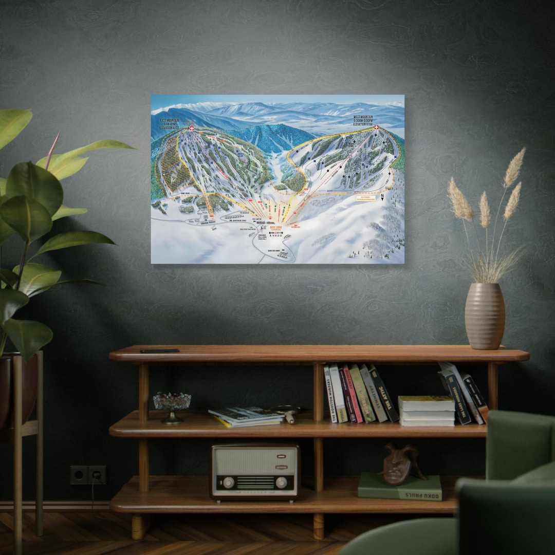 Granby Ranch Colorado Trail Map Framed Canvas - Etsy