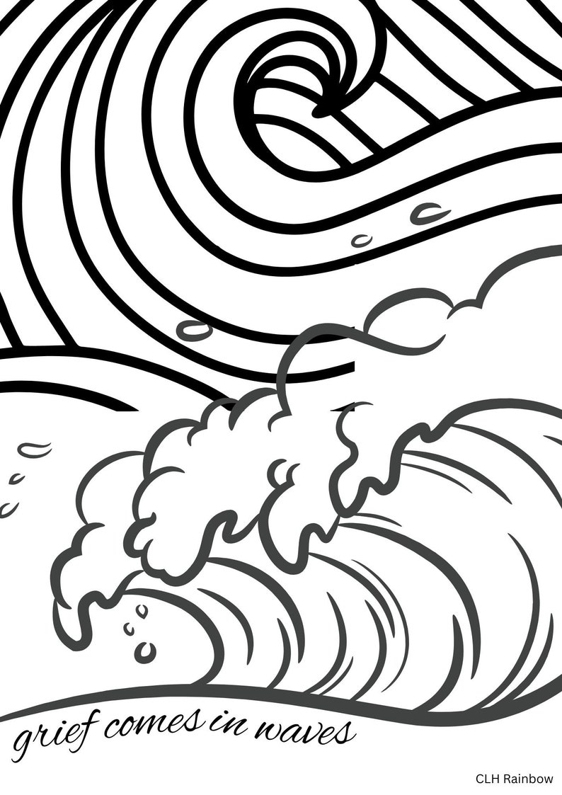 Digital Download Grief Healing Mandala Cute Coloring Book Pages - Etsy