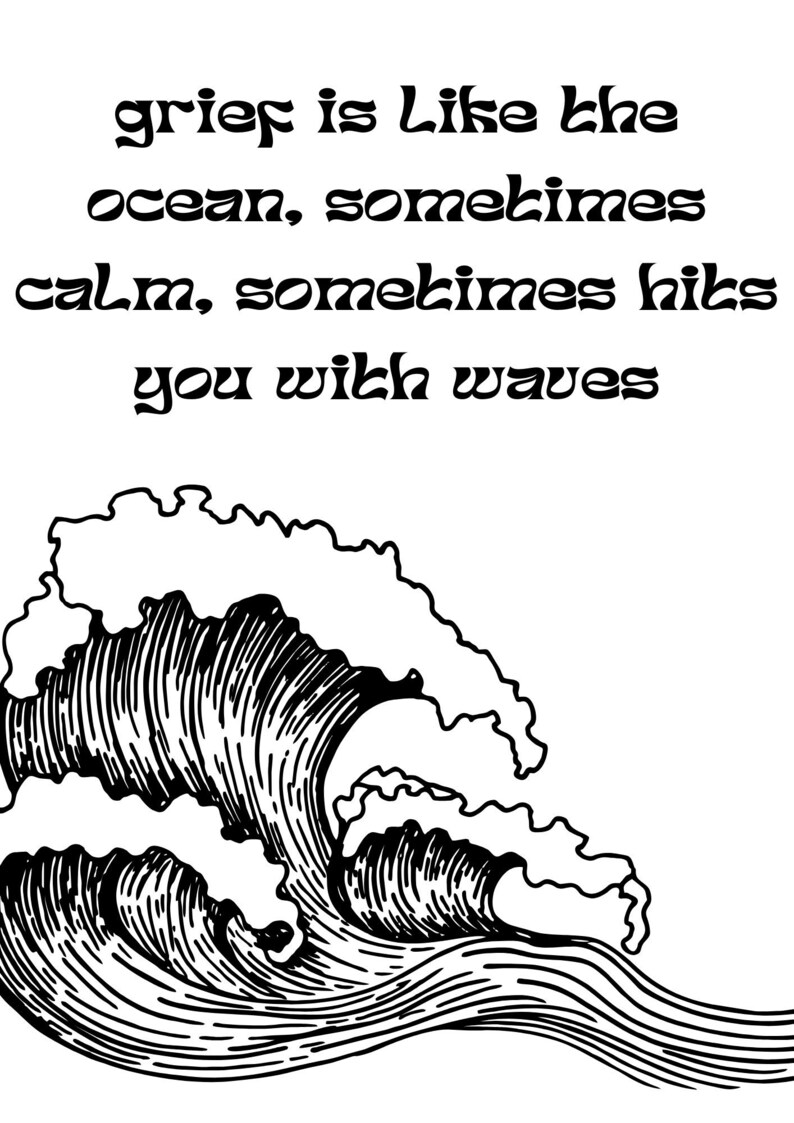 Digital Download Grief Healing Mandala Cute Coloring Book Pages - Etsy