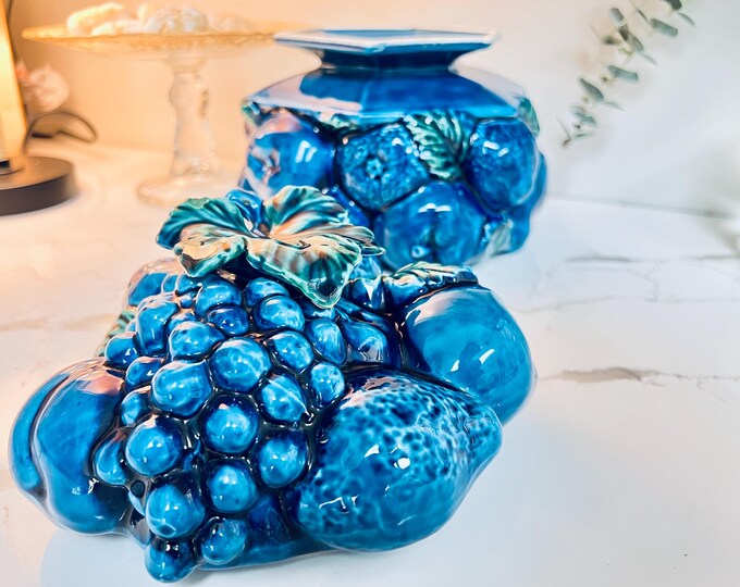 Vintage Midcentry Sculpted Fruit Cookie Jar - Etsy