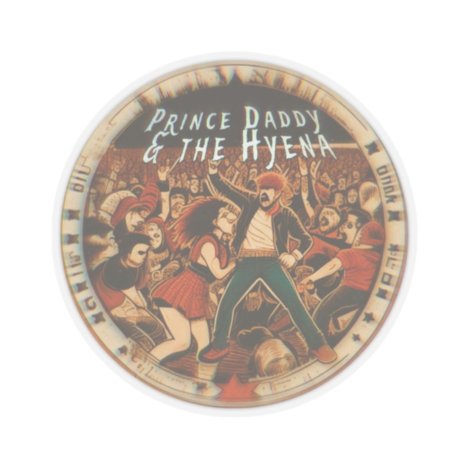 Prince Daddy & the Hyena - Band Merch - Kiss-cut Stickers - Etsy