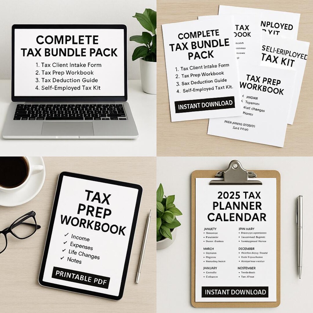 Tax Bundle Pack | Tax Client Intake Form | Tax Prep Workbook | Tax ...