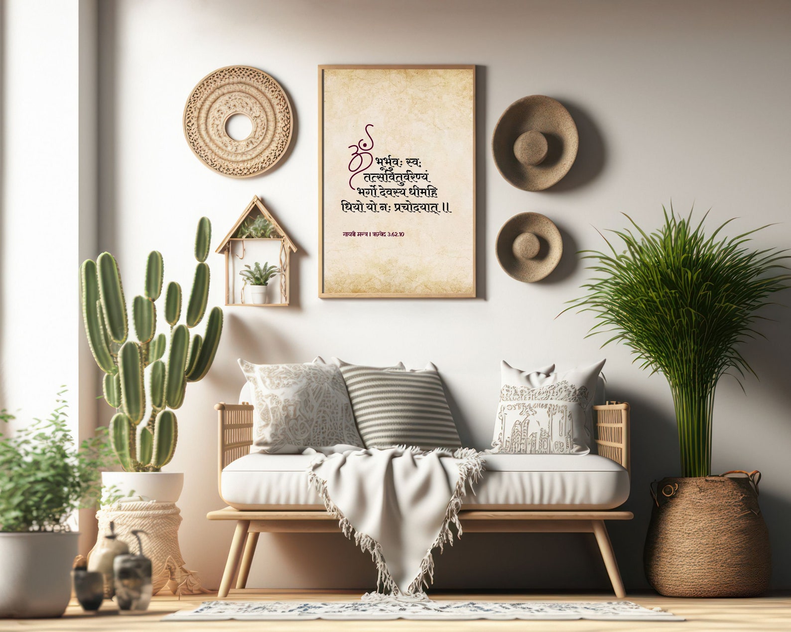 Gayatri Mantra Wall Art Decor,printable Digital Download, Sanskrit ...