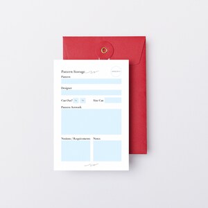 Blue Sewing Pattern Envelope Storage Ideas Sewing Pattern Organiser ...