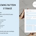 Blue Sewing Pattern Envelope Storage Ideas Sewing Pattern Organiser ...