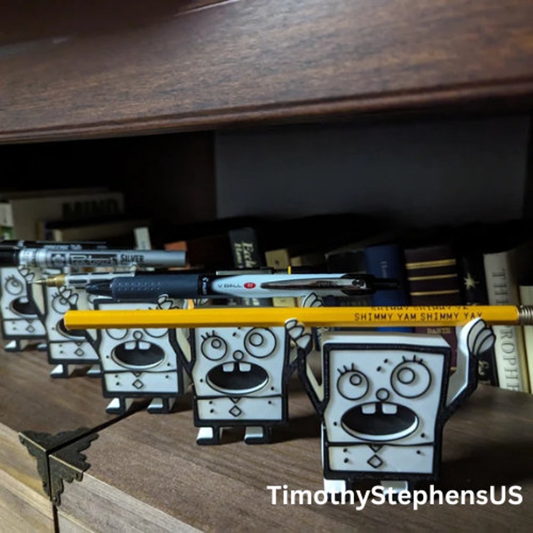 Doodlebob 3D Printed Pencil Holder Magnet Spongebob Inspired - Etsy Doodlebob 3D Printed Pencil Holder Magnet Spongebob Inspired - Etsy