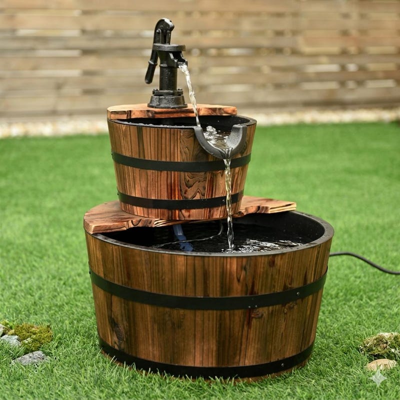 Water Barrel Fountain - Etsy