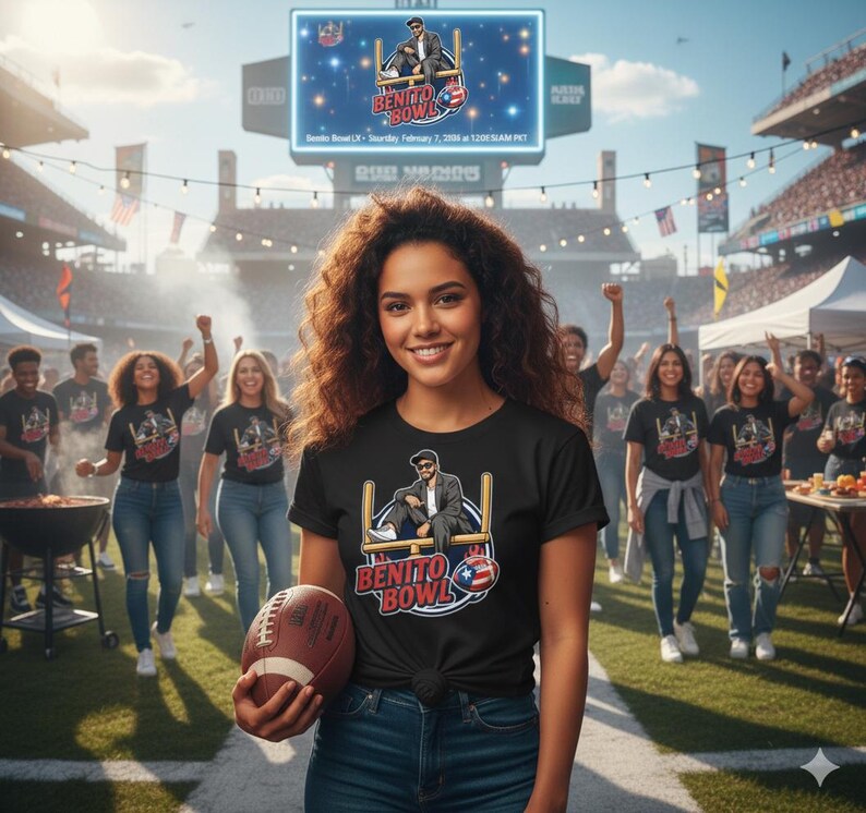 Benito Bowl 2026 PNG | Retro Halftime Show Graphic | Viral Concert ...