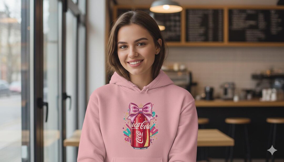 Coca Cola Cute Vintage Soda Bow Graphic | Girly Pop Culture Sublimation ...