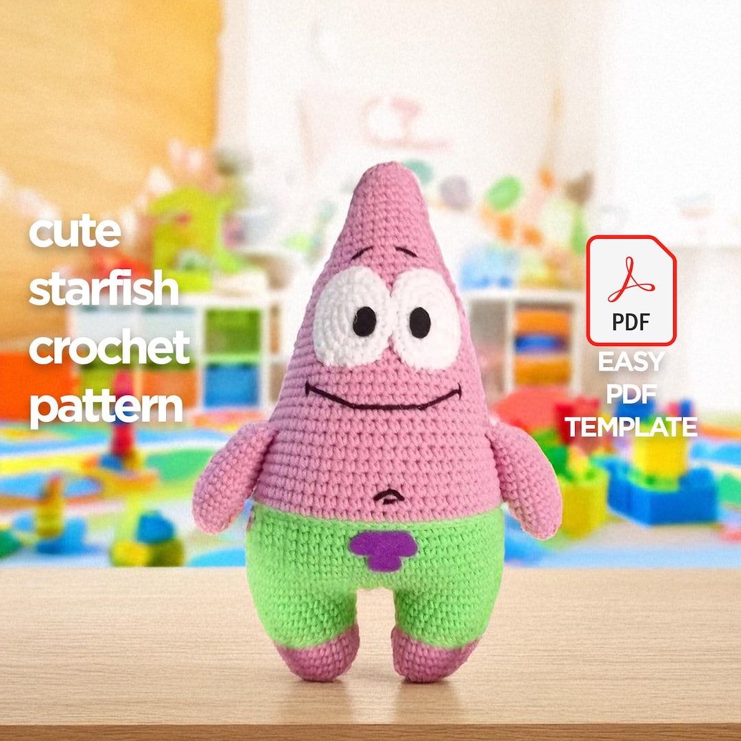 Patrick Crochet Pattern / Patrick Amigurumi Pattern / Superhero Amigurumi Crochet Doll Pattern ...