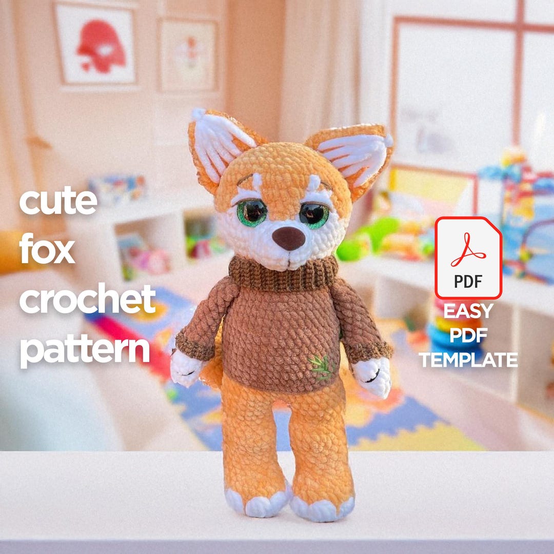Fox Amigurumi Crochet Pattern / Handmade Amigurumi Crochet Pattern / Crochet Fox PATTERN ...