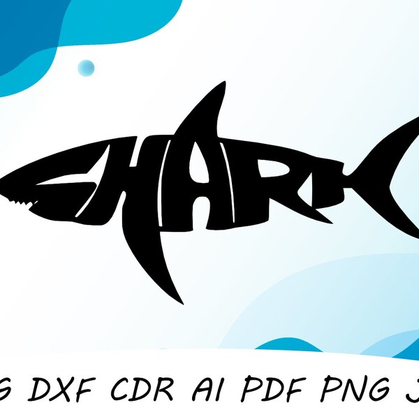 Shark Wall Sticker - Etsy