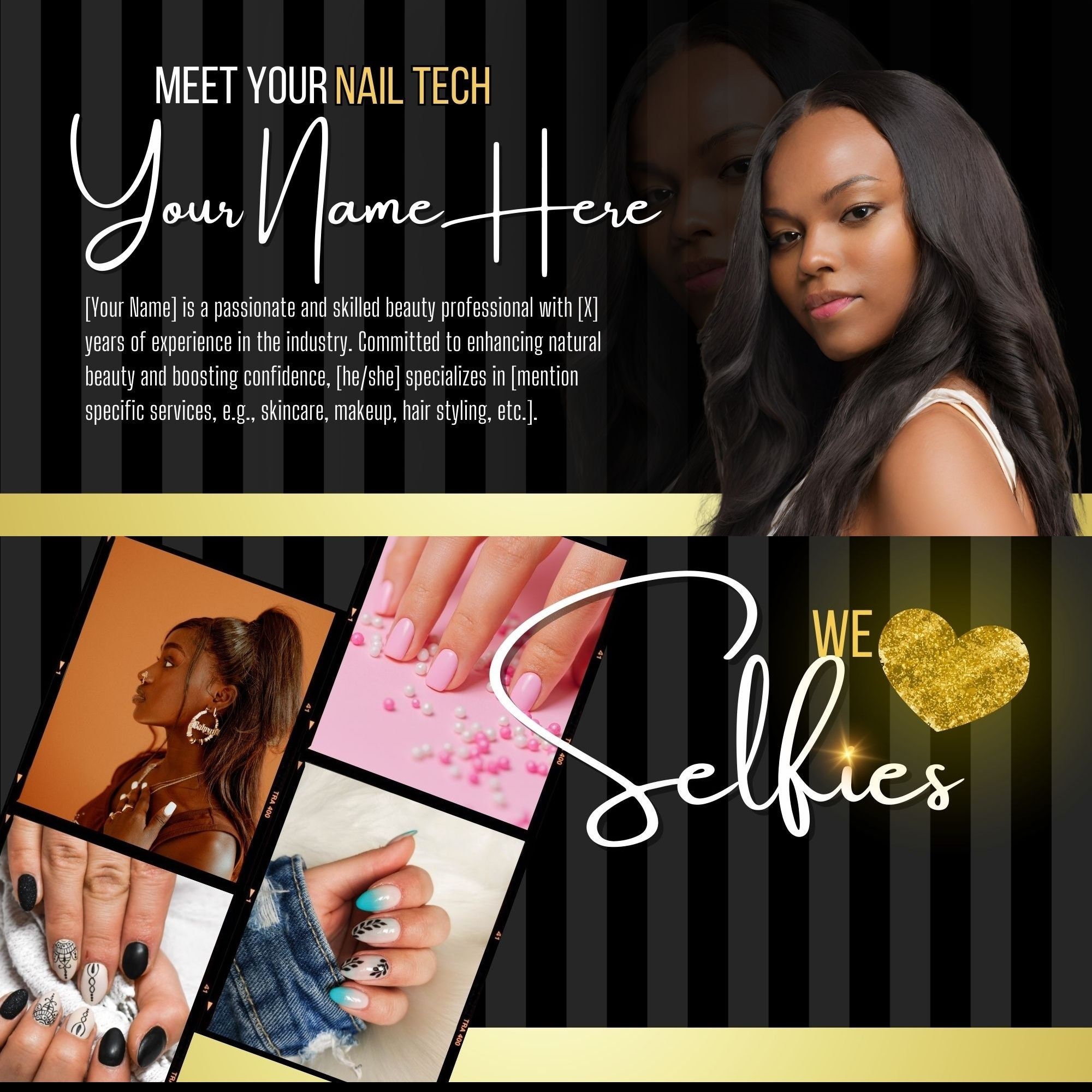 Acuity Scheduling Template for Nail Tech Lash Tech Makeup - Etsy