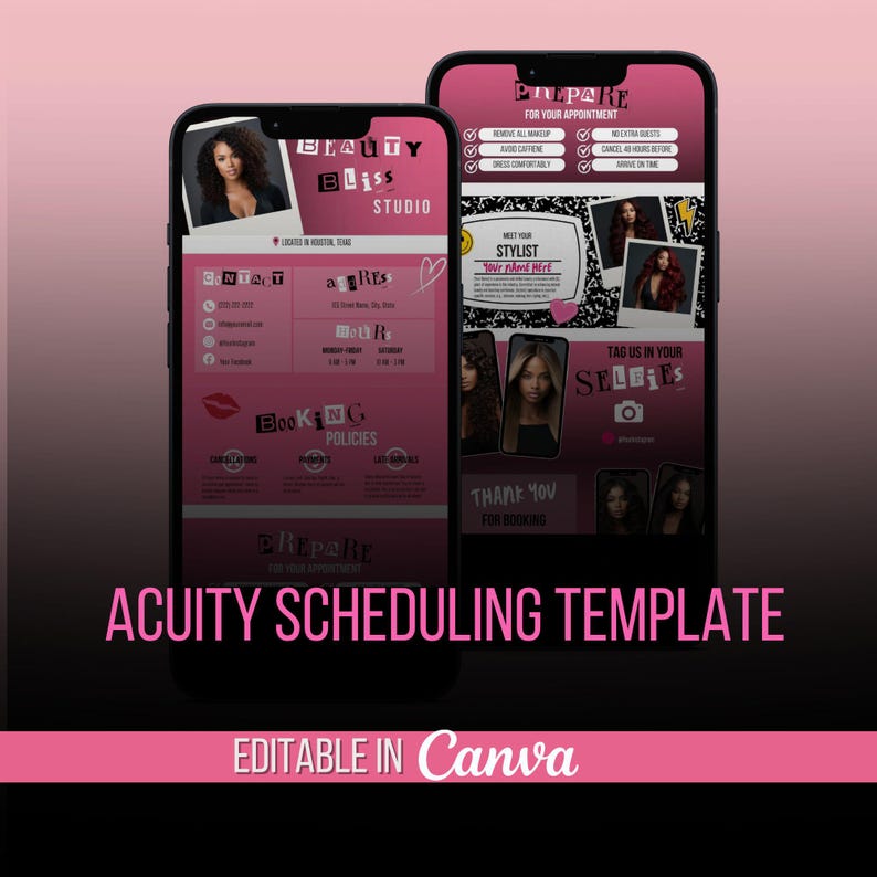 Mean Girls, Burn Book Themed Acuity Scheduling Template for Nail Tech ...