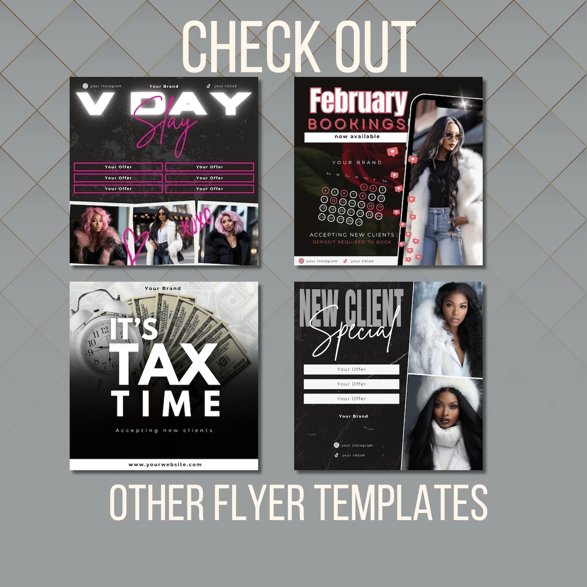 Beauty Branding Booking Flyer, Lash Extension Flyer, Hair Price List ...