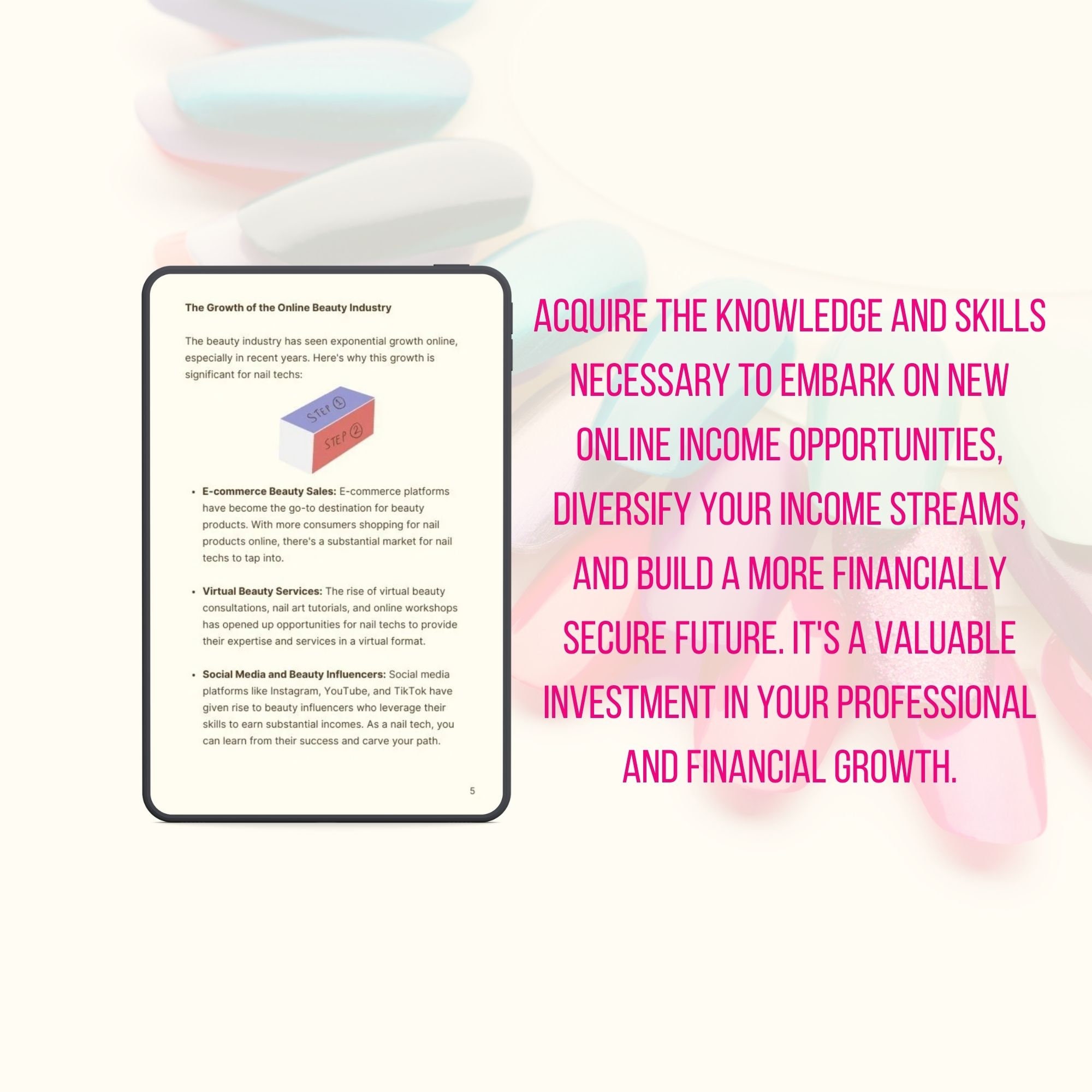 Nail Tech Digital Marketing Business Plan for Nail - Etsy