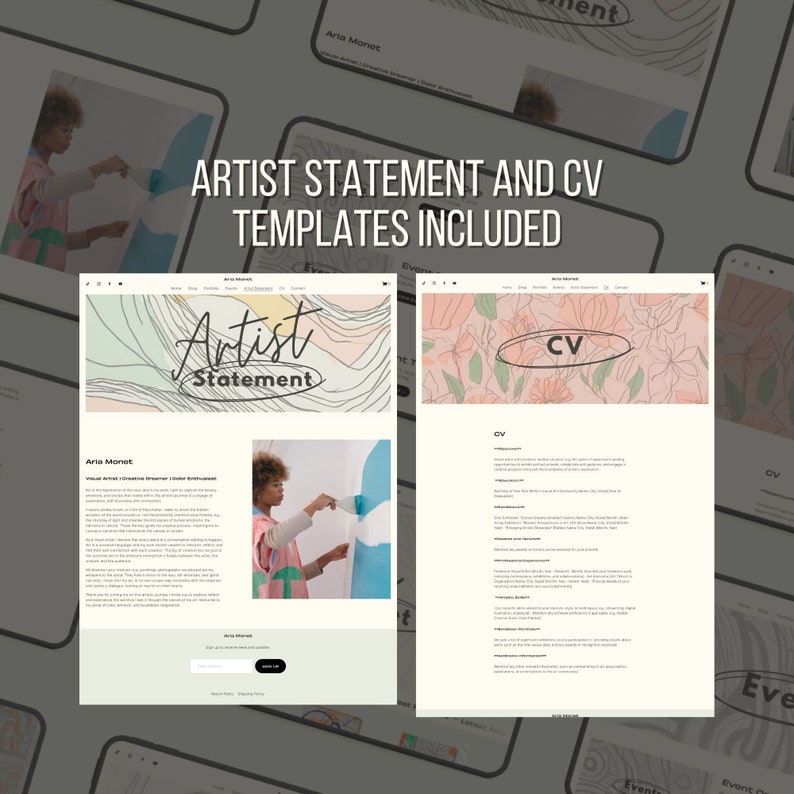 Squrespace Artwork Portfolio, Photography Website, Portfolio Website ...