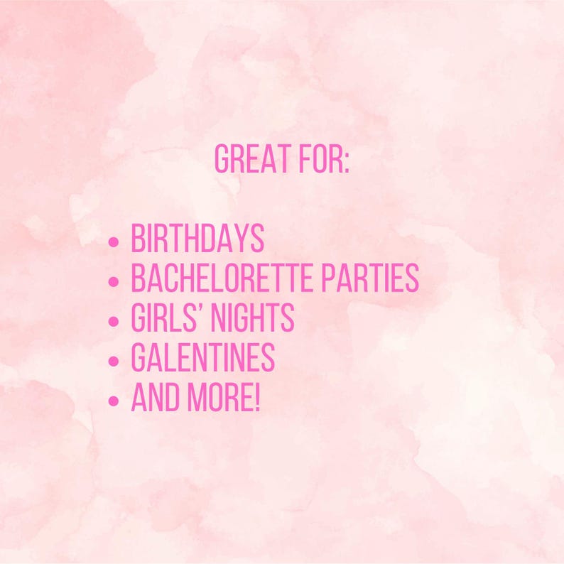 Girls' Night Printable Bingo Card, Ladies' Night Out Activities - Etsy