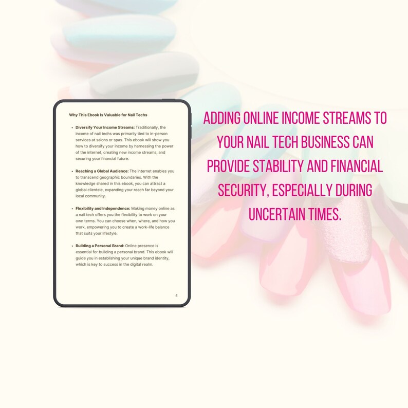 Nail Tech Digital Marketing Guide, Online Income Ideas (ebook) - Etsy