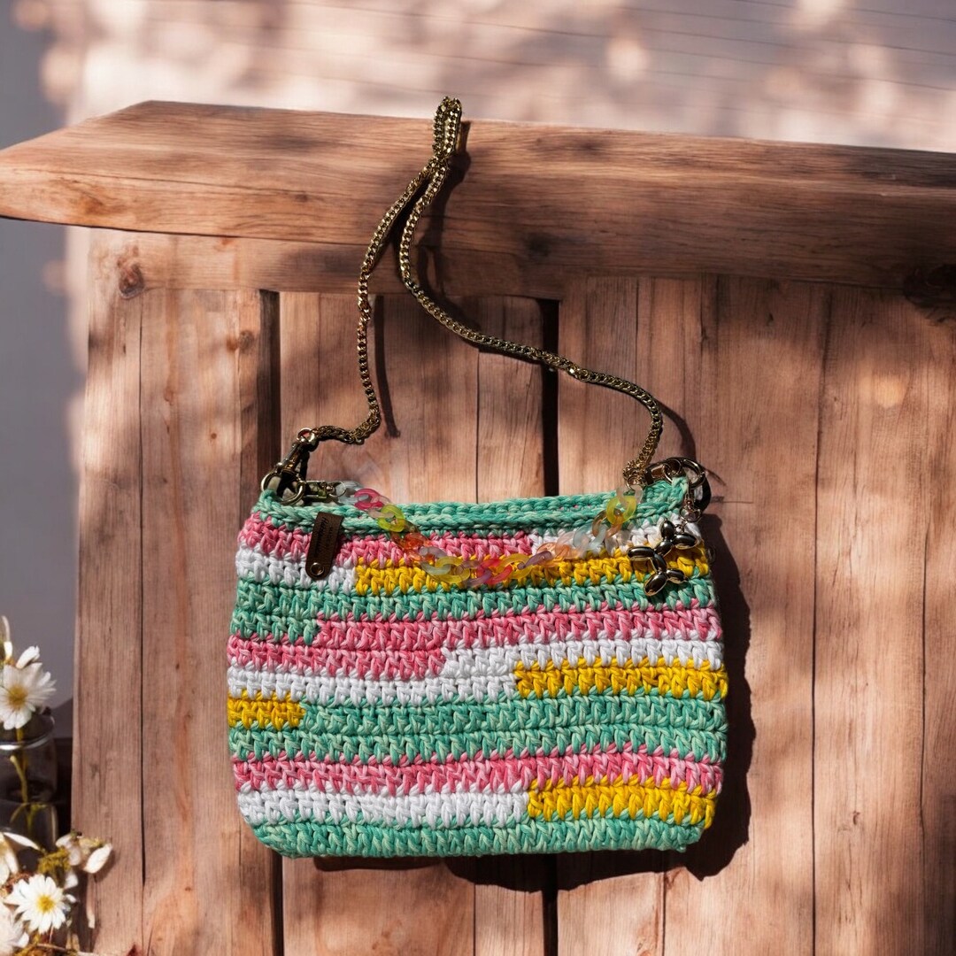 MIU MIU Inspired Shoulder Bag, Buy Handmade Handbag, Buy Crocheted ...