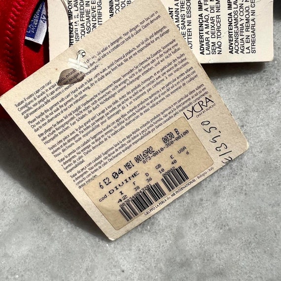 1990s red La perla bikini rhinestones *new with tags - Gem