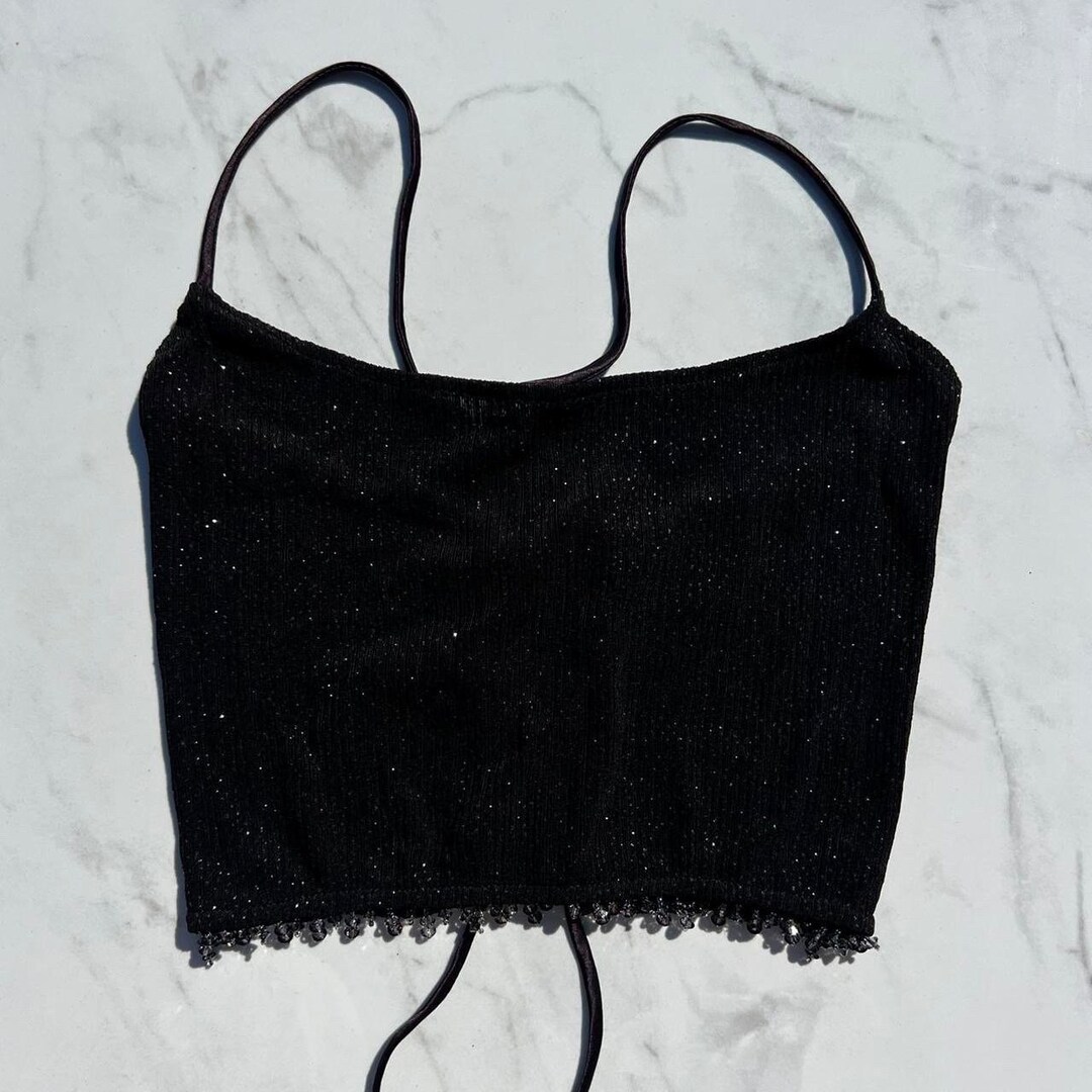 1990s Sparkly Top With Beads - Etsy