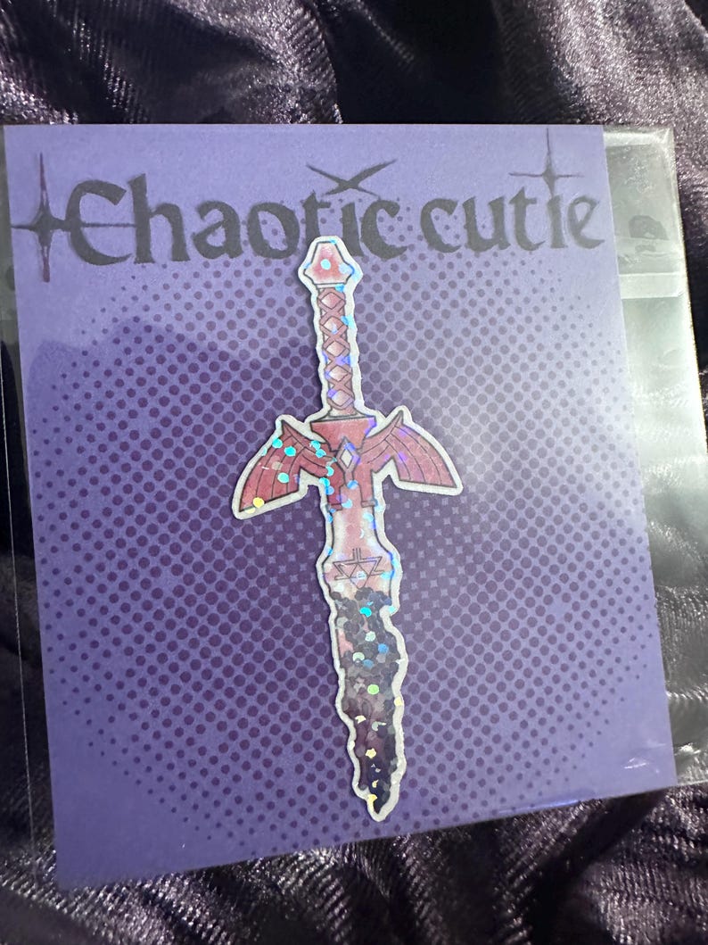 Pink Glitter Decayed Master Sword // TOTK, Legend of Zelda, Laptop ...