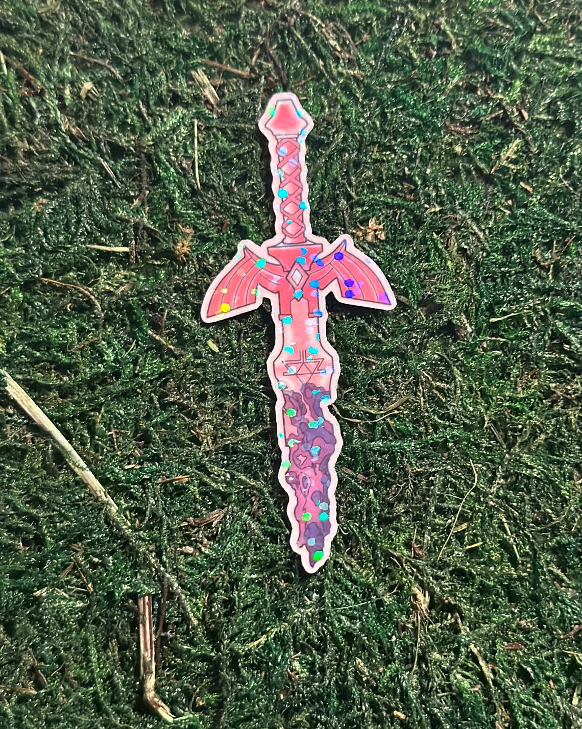 Pink Glitter Decayed Master Sword // TOTK, Legend of Zelda, Laptop ...