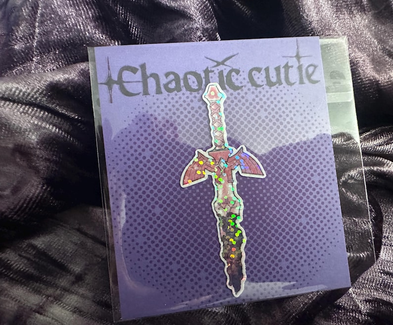 Pink Glitter Decayed Master Sword // TOTK, Legend of Zelda, Laptop ...