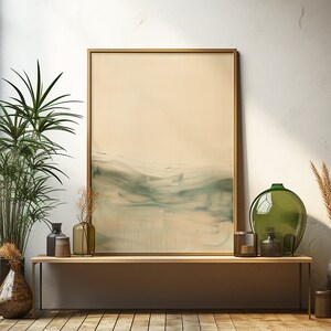 Modern Japandi Art Print: Minimalist Digital Download, Zen Home Decor ...