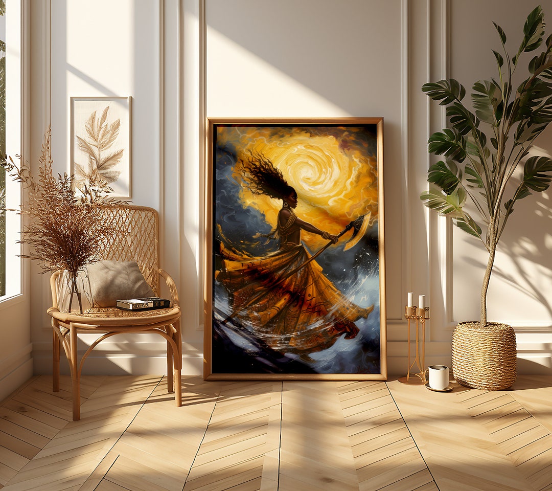 Orishas Oricha Oya Orisha of Storms, Winds, and Change, Santeria, Wall ...