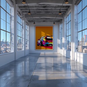 Porsche 911 RWB Poster, Vintage Car Wall Art, Motorsport Collector's ...