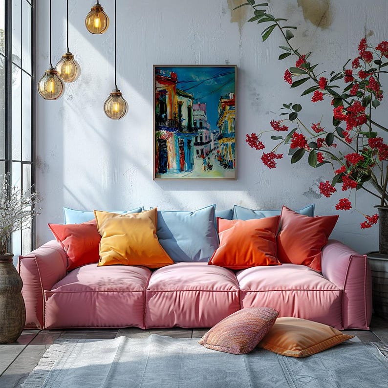 Fauvist Cuban Street Print: Maximalist Boho Home Decor - Etsy