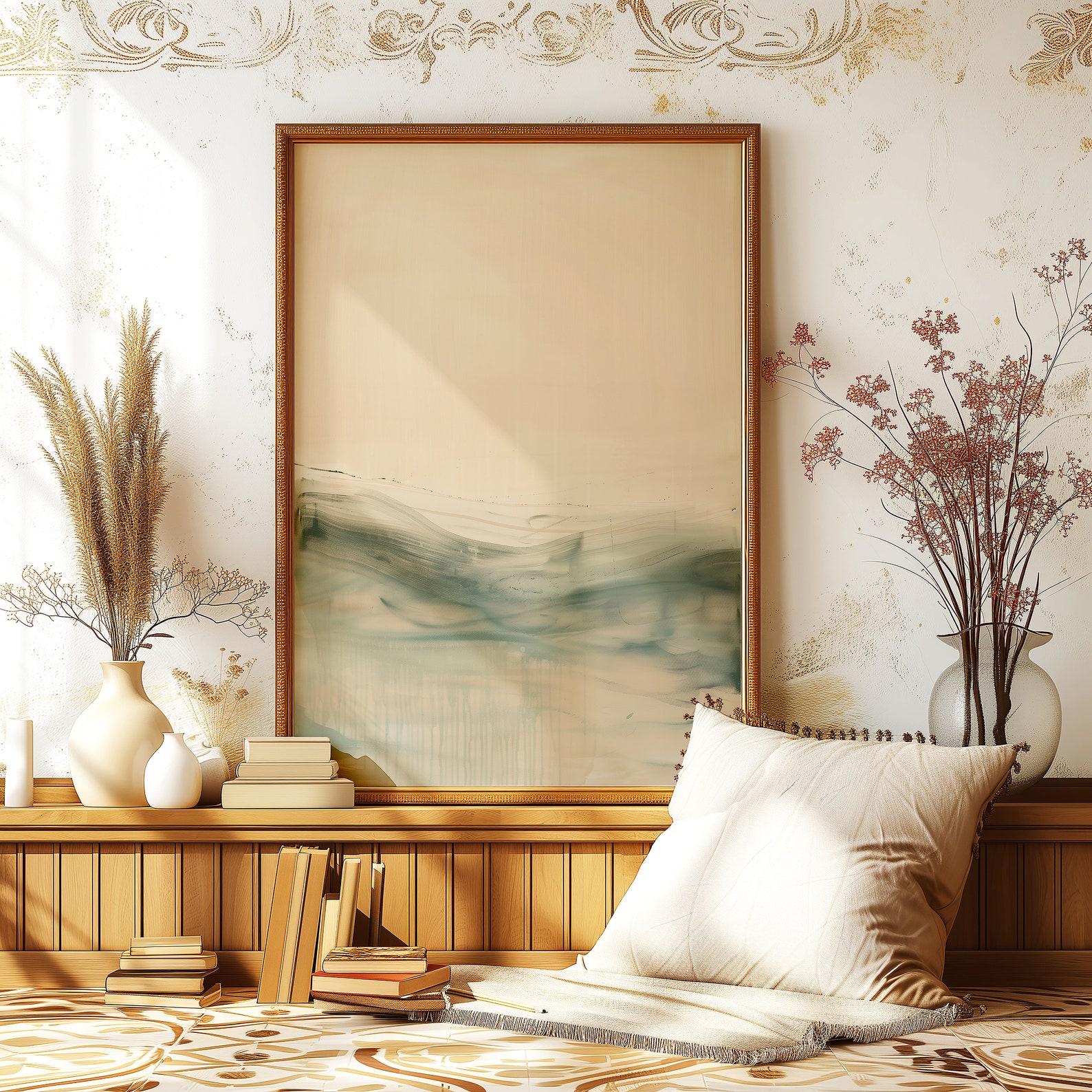 Modern Japandi Art Print: Minimalist Digital Download, Zen Home Decor ...