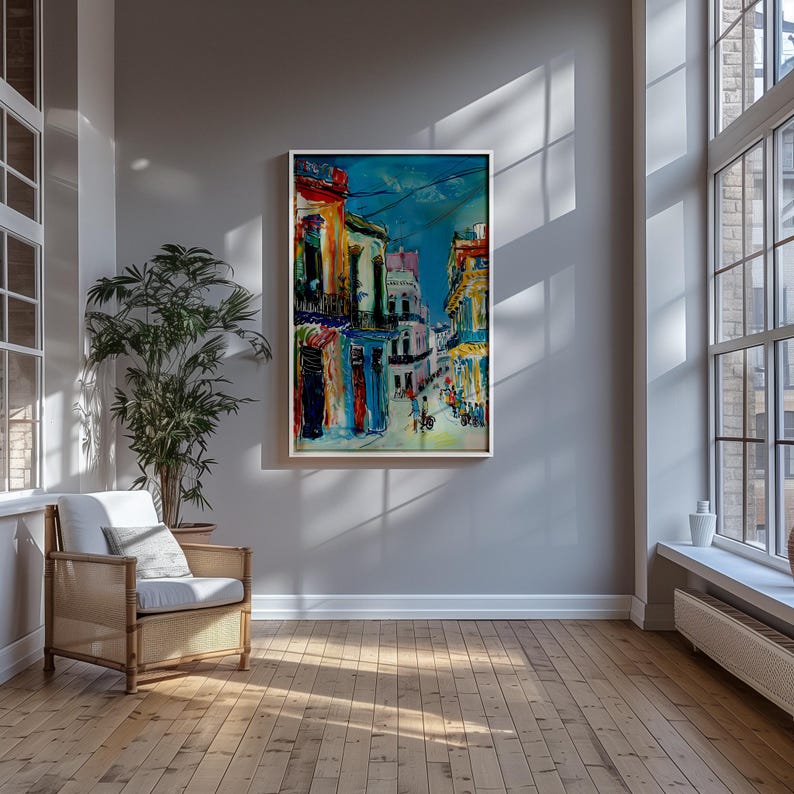 Fauvist Cuban Street Print: Maximalist Boho Home Decor - Etsy
