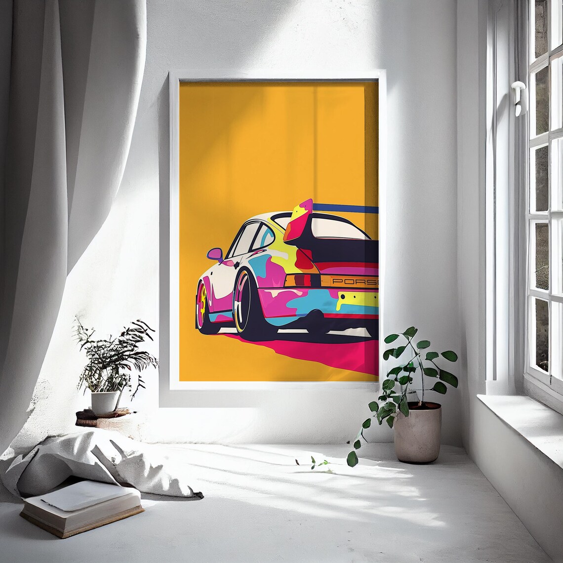 Porsche 911 RWB Poster, Vintage Car Wall Art, Motorsport Collector's ...