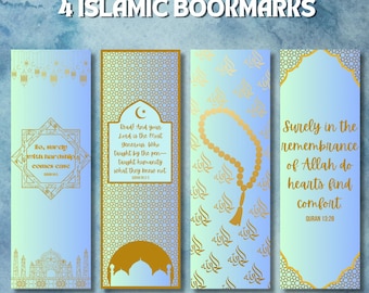 Islamic Bookmarks: Quran Verses, Geometric Art (digital Download) - Etsy