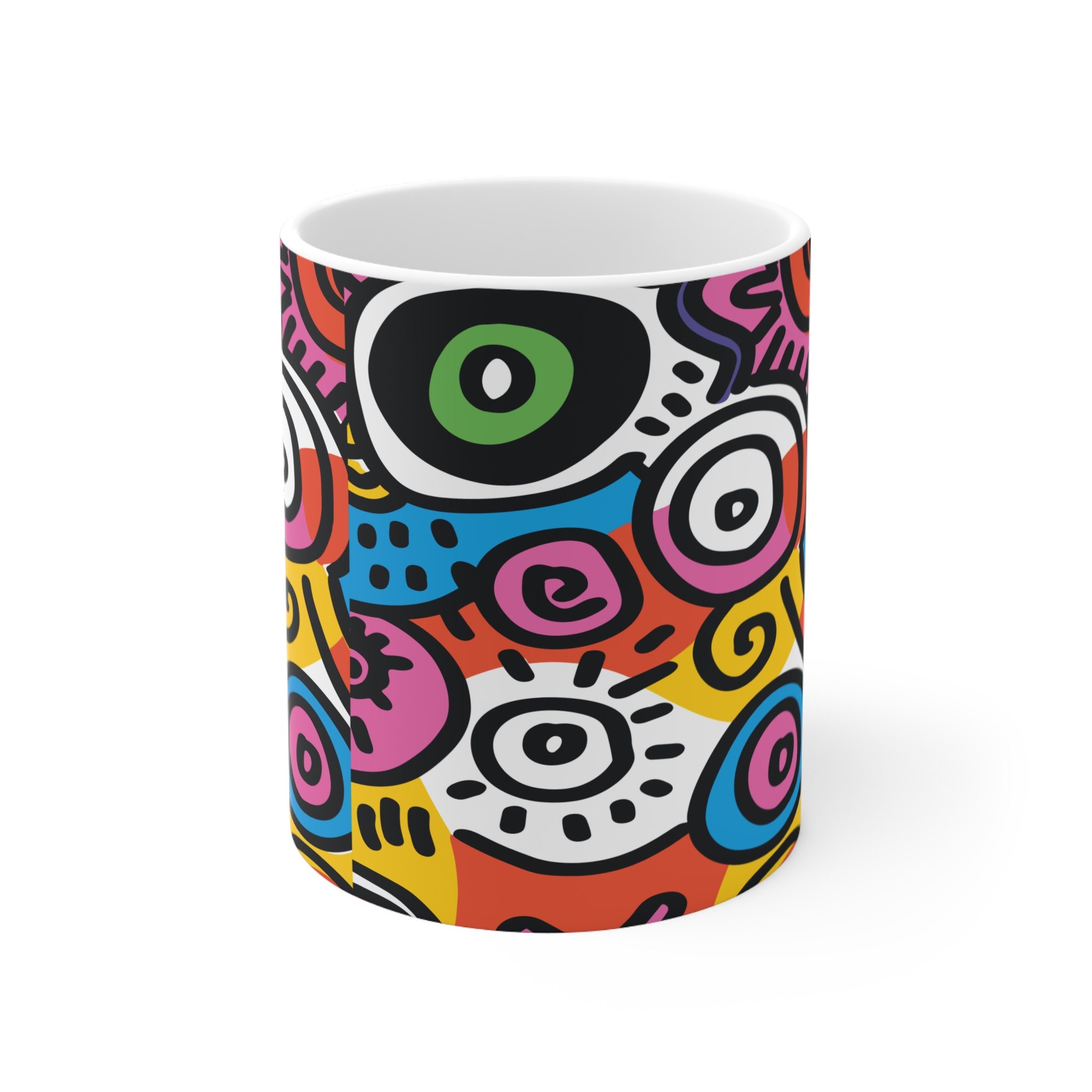 Graffiti Street Art Mug 11oz, Ceramic Mug Design, Cute Coffee Mug ...