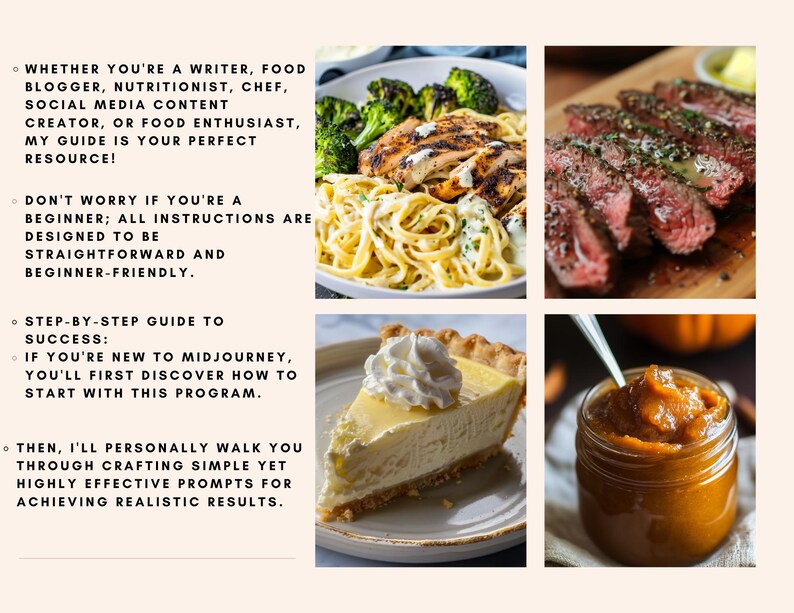 Realistic Midjourney Food Prompts: Ebook Guide! - Etsy