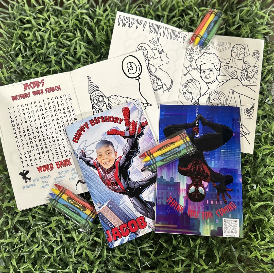 Custom Coloring Book Party Favor - Etsy