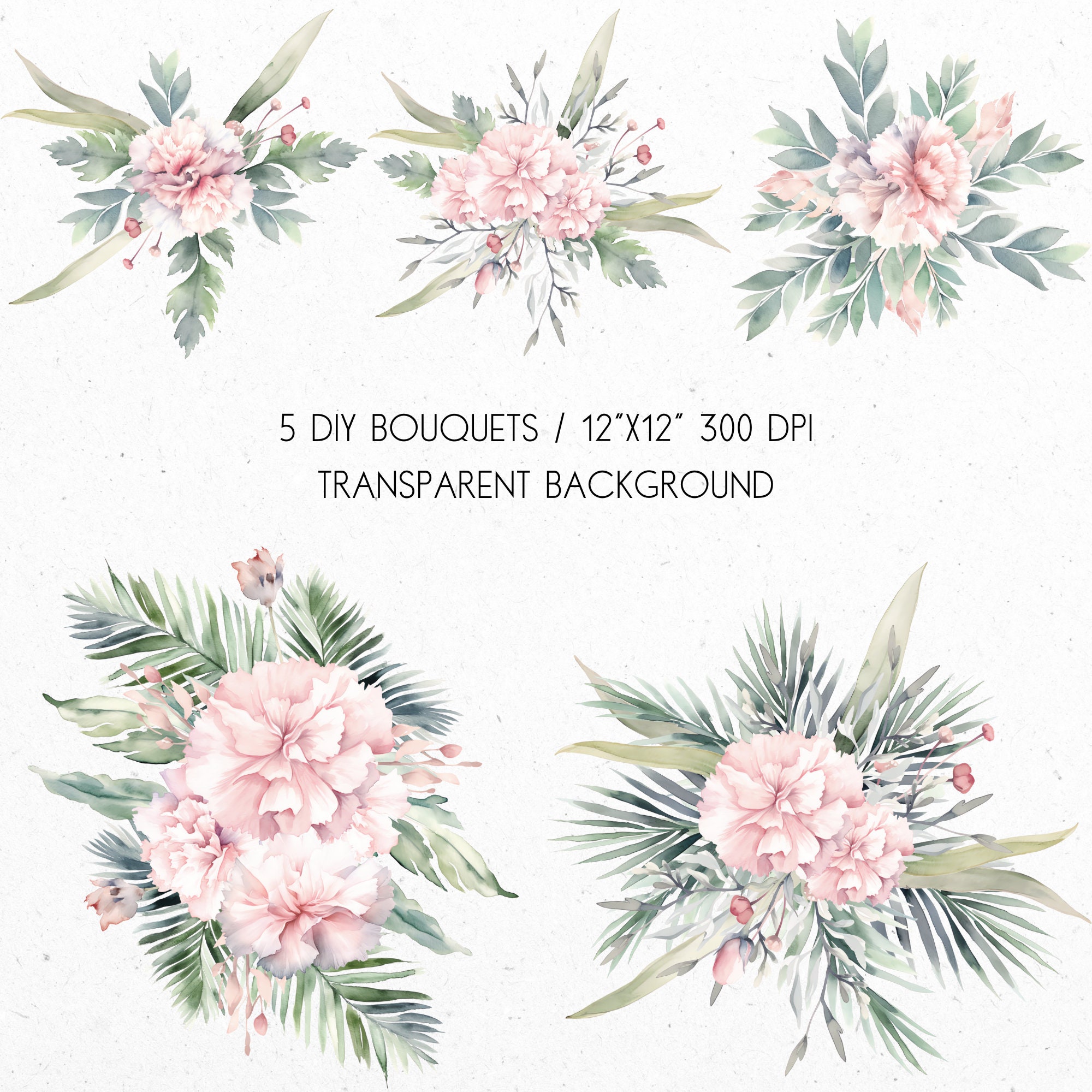 January Birth Flower Clip Art, Birth Month Flower Clip Art Collection ...